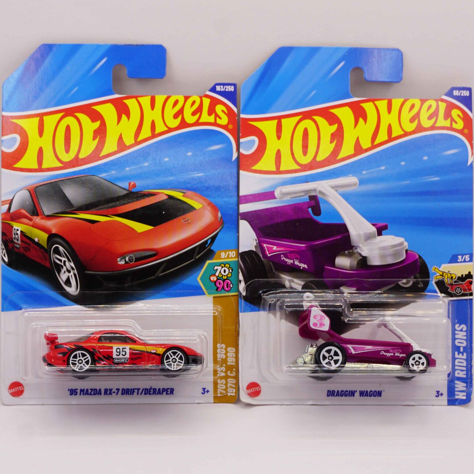 ’95 Mazda RX-7 Drift Red Hot Wheels Mainline